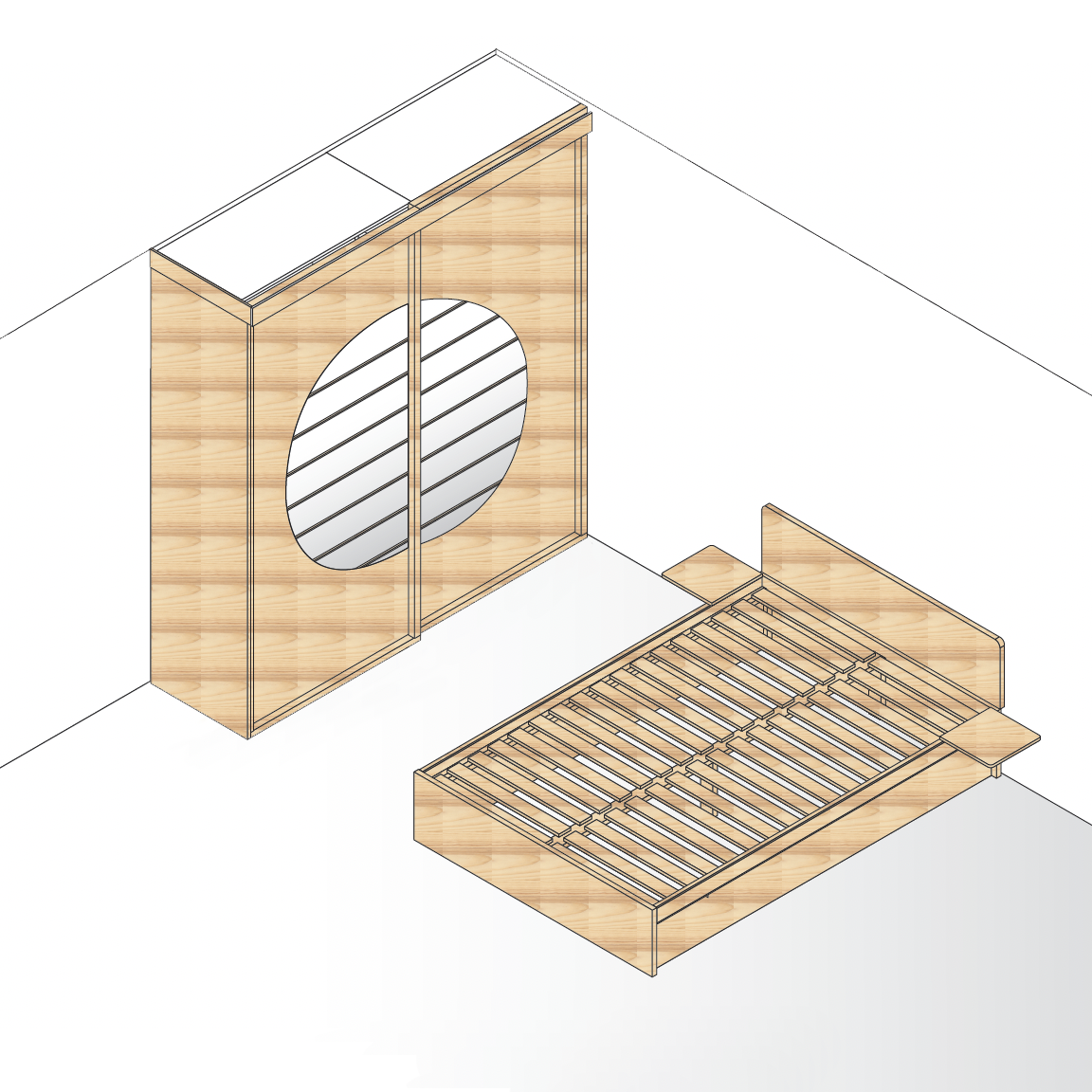 Chambre avec dressing sur mesure